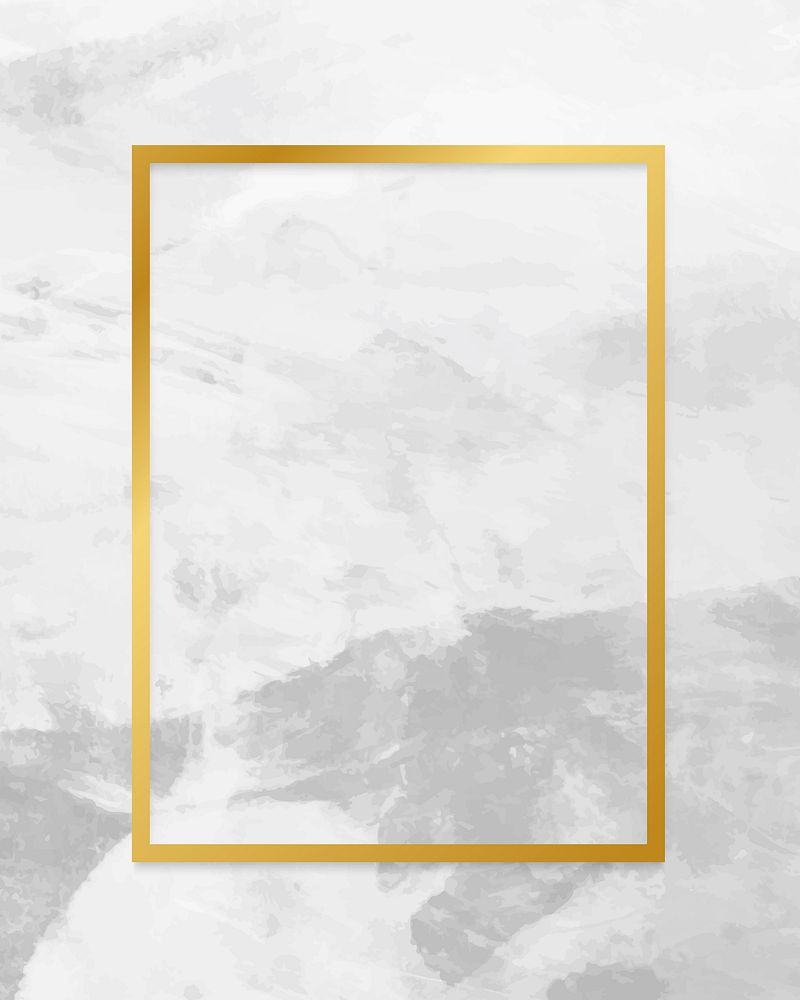 Gold rectangle frame on a gray | Premium Vector - rawpixel