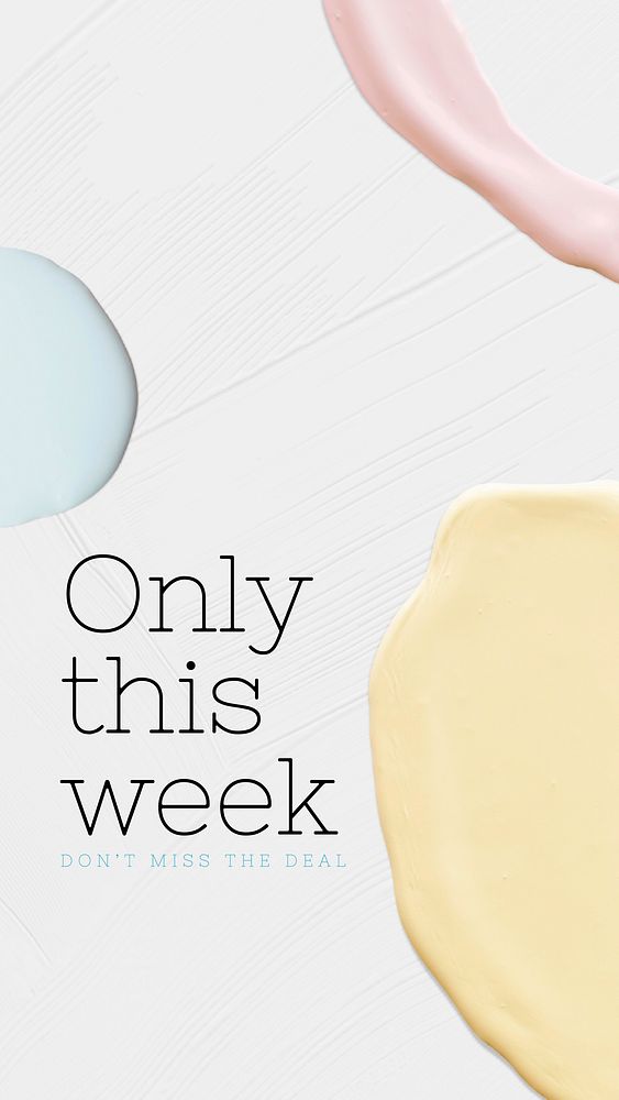 Only this week deal template | Free Vector Template - rawpixel