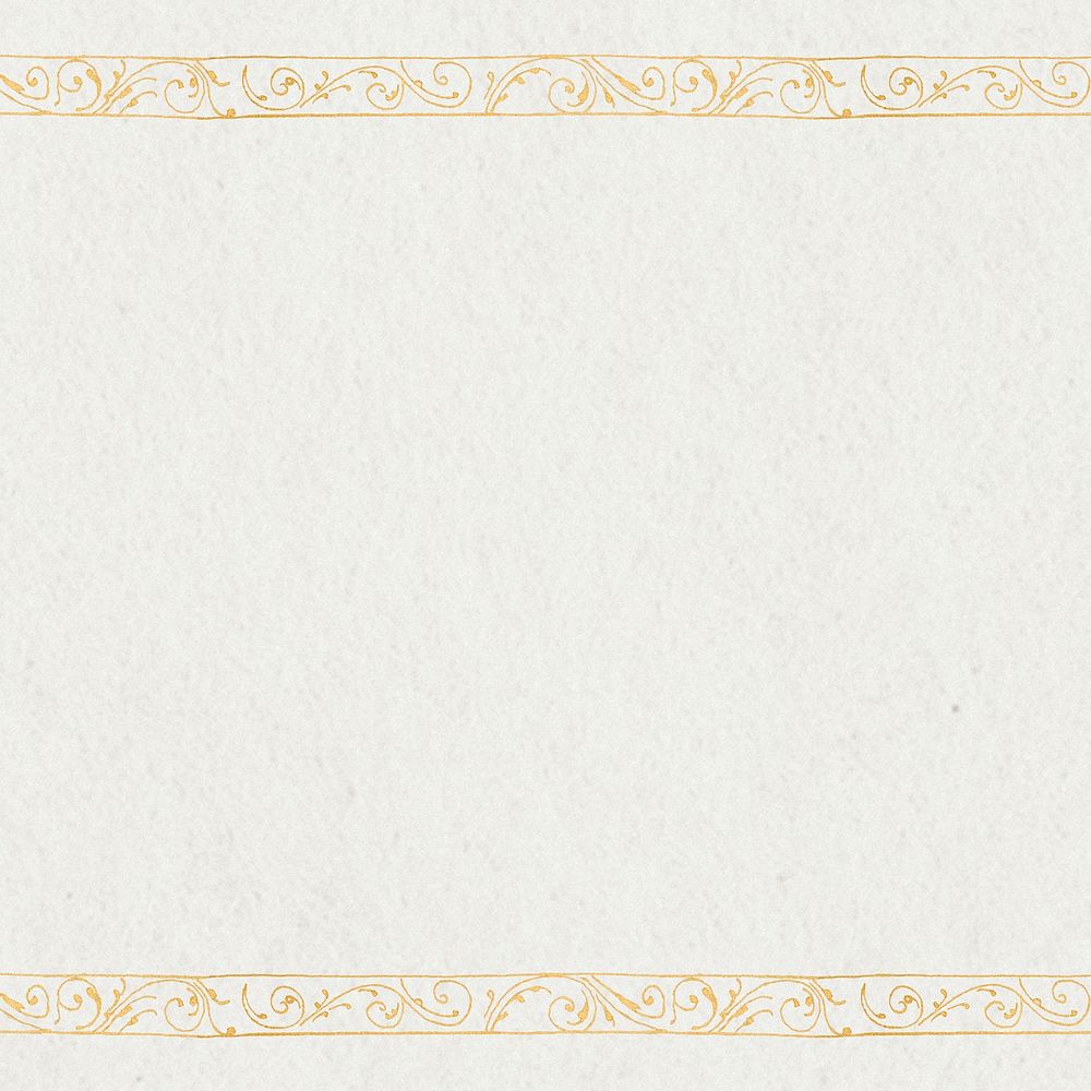 Gold filigree border psd in gold | Premium PSD - rawpixel