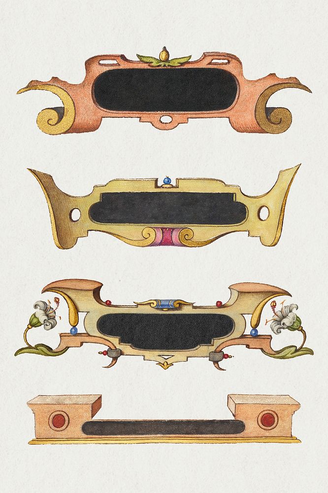 Victorian signboard frame set psd, | Premium PSD - rawpixel