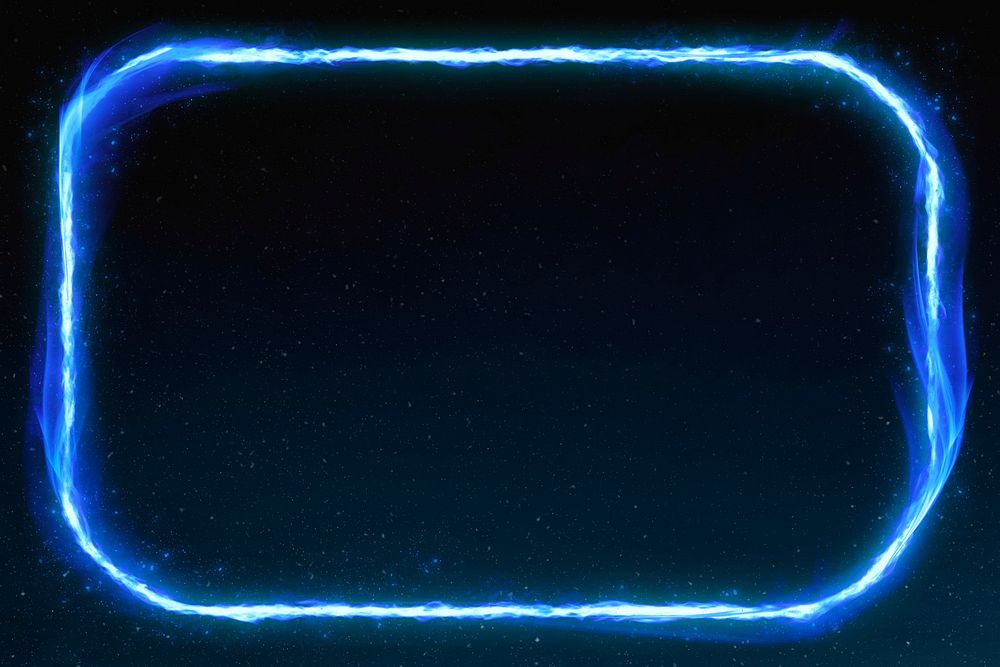 Blue rounded rectangle fire psd | Free PSD - rawpixel