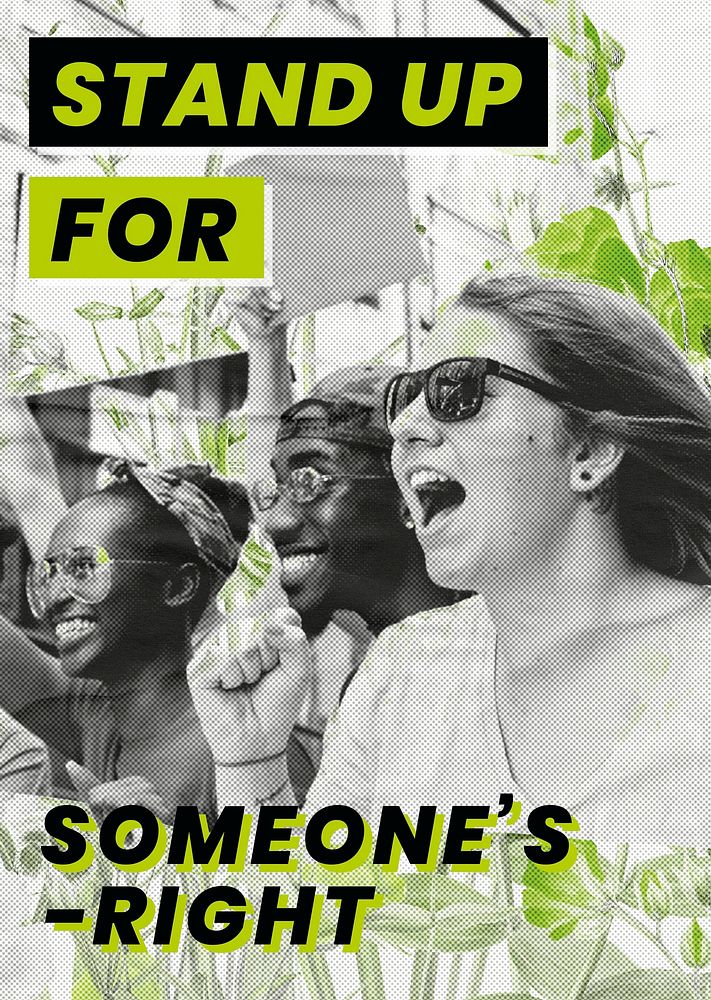 Vector 'stand up for someone's | Premium PSD Template - rawpixel