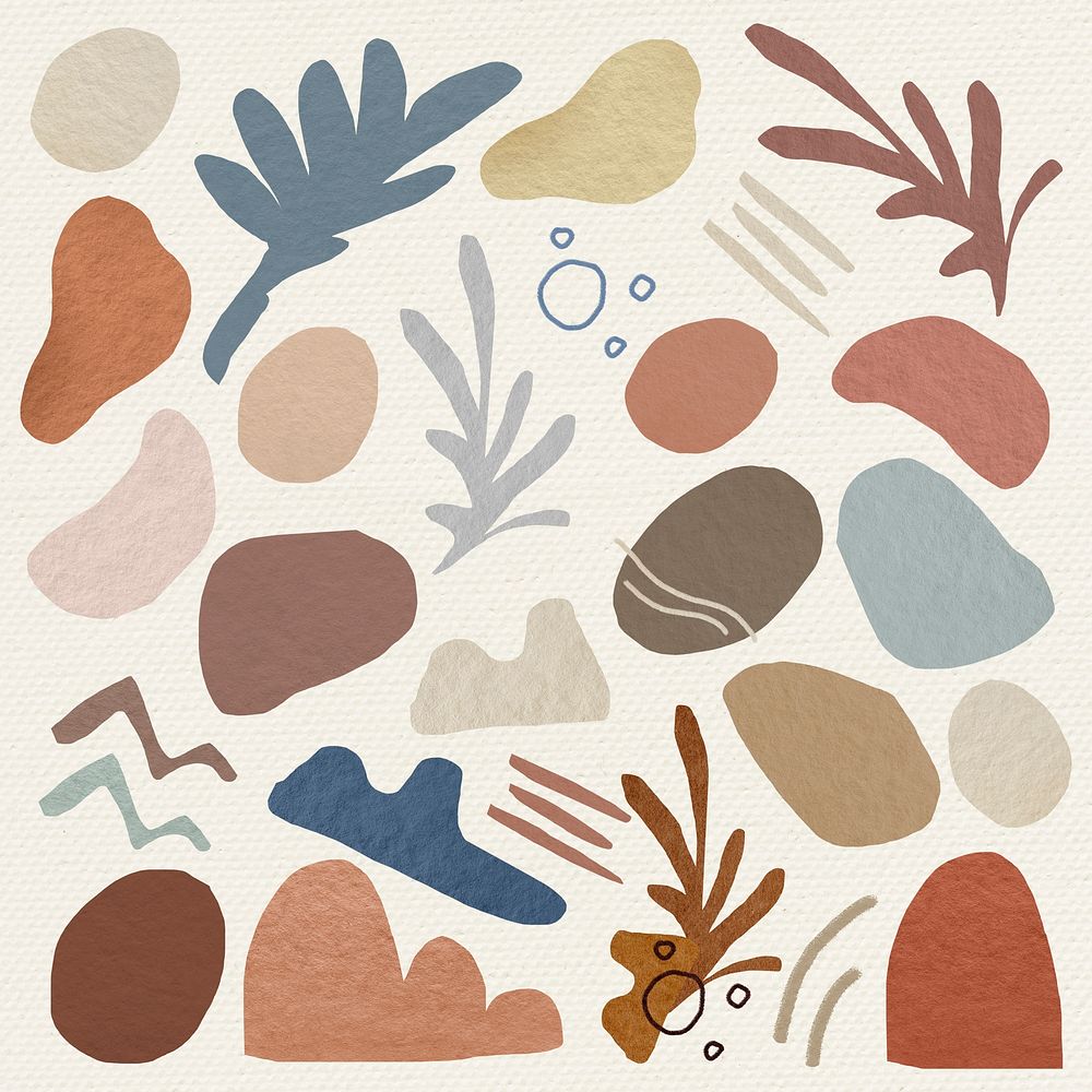 Abstract shape element psd set | Premium PSD - rawpixel