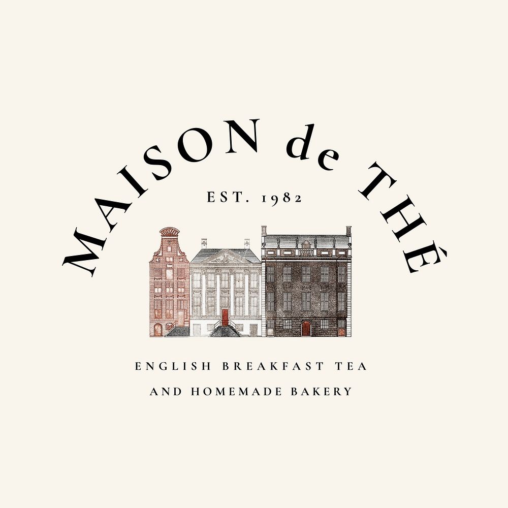 Aesthetic cafe logo illustration, remixed | Free Photo - rawpixel