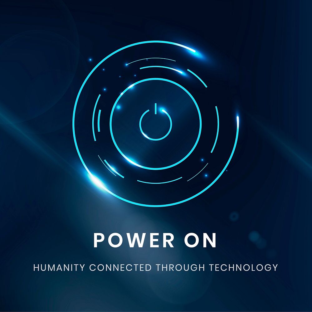 Power on button template vector | Free Vector Template - rawpixel