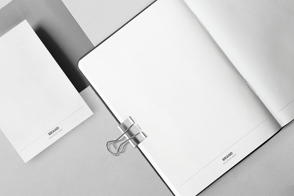 Stationery and notebook mockup psd | Premium PSD Mockup - rawpixel