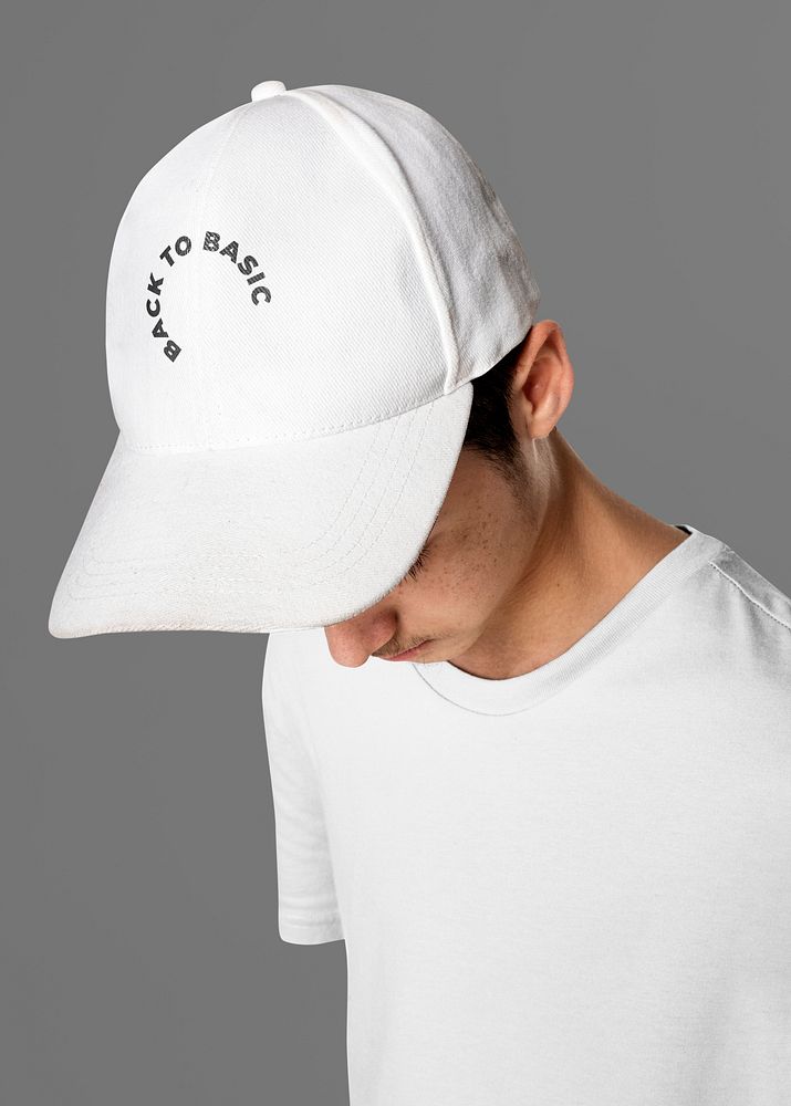 White cap mockup psd with back | Premium PSD Mockup - rawpixel
