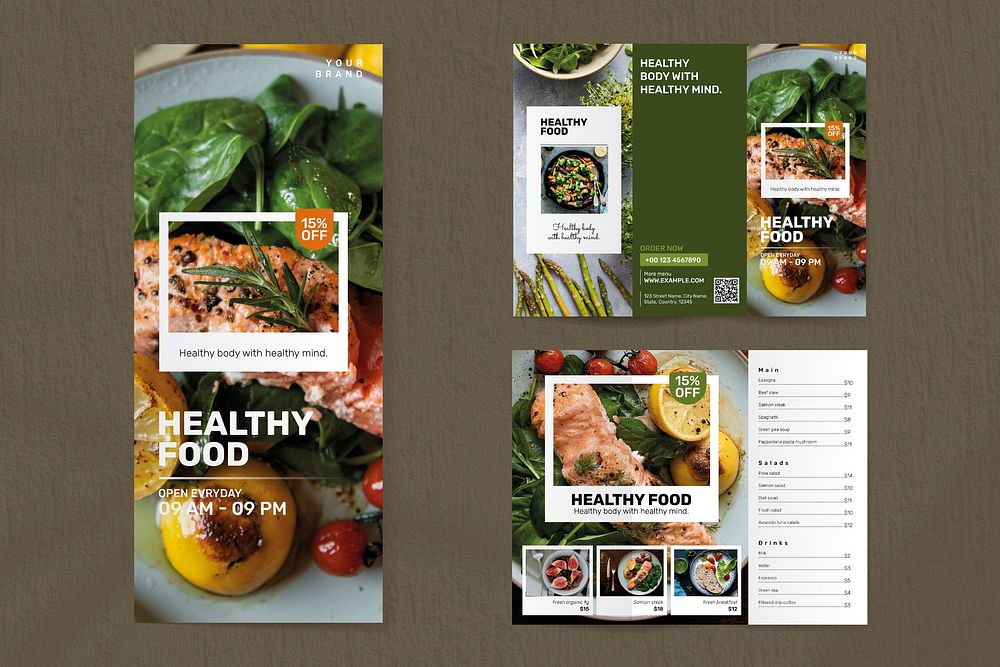 Healthy food brochure template psd | Premium PSD - rawpixel