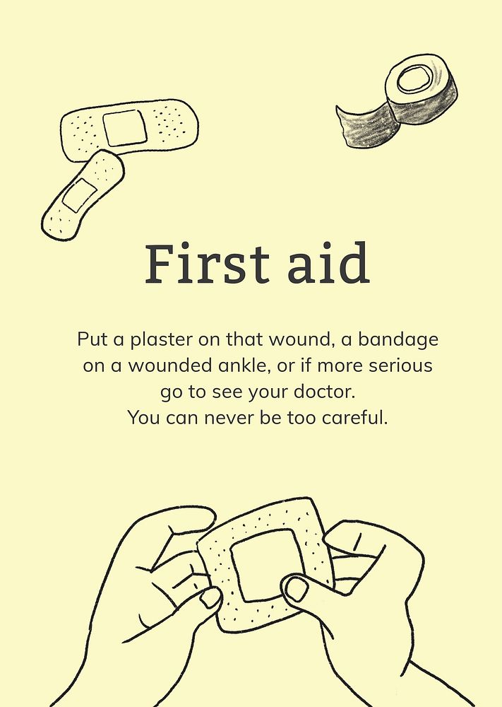 First aid poster template psd | Premium PSD Template - rawpixel