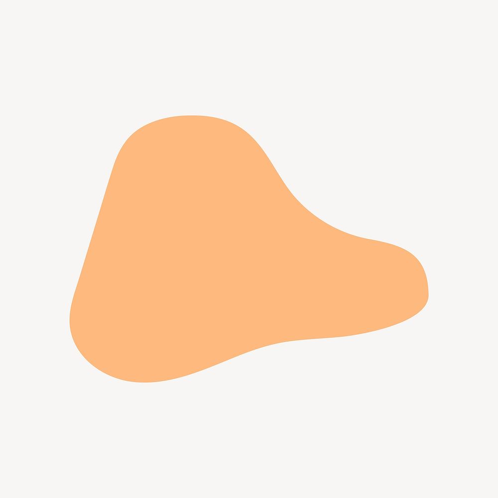 Beige blob shape sticker, abstract | Premium Vector - rawpixel