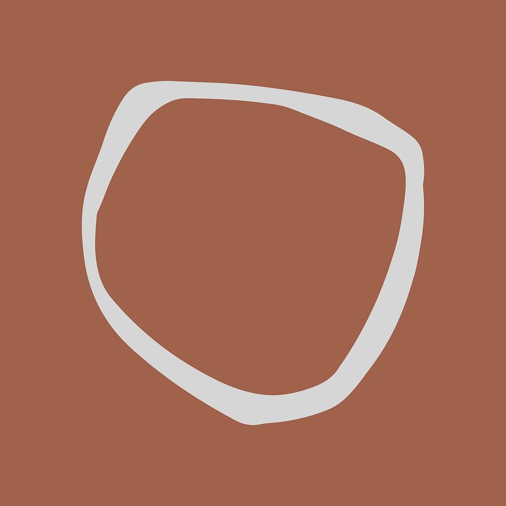 Brown aesthetic abstract shape clipart, | Free Vector - rawpixel