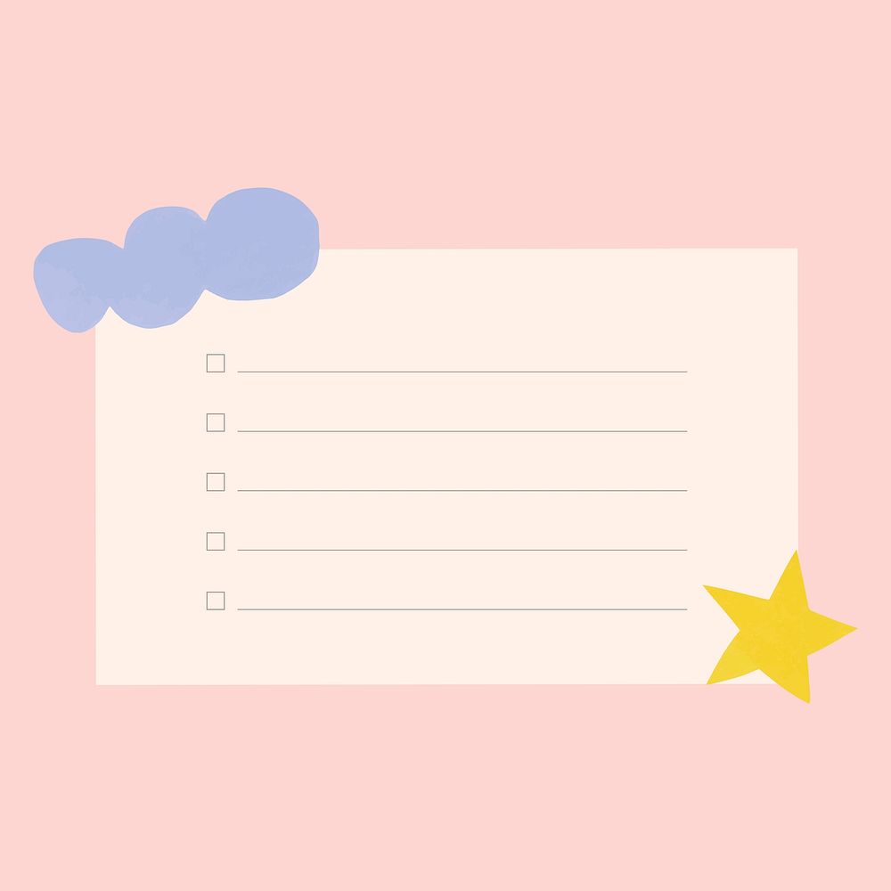To do list clipart, cute | Free Vector - rawpixel