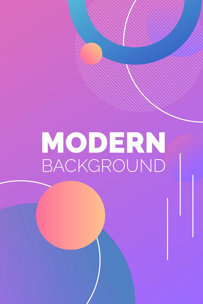 Colorful round modern background vector | Premium Vector - rawpixel