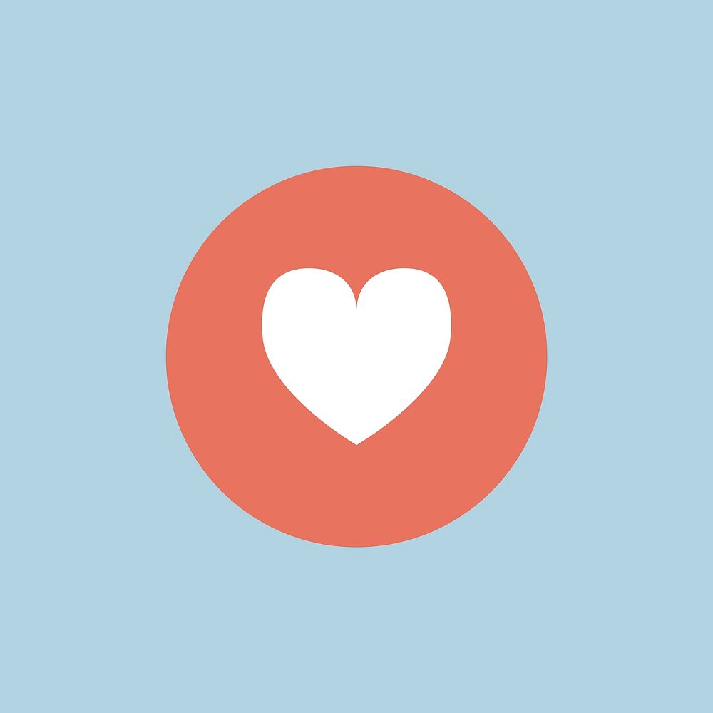 Illustration of a circle with a heart | Free Vector - rawpixel