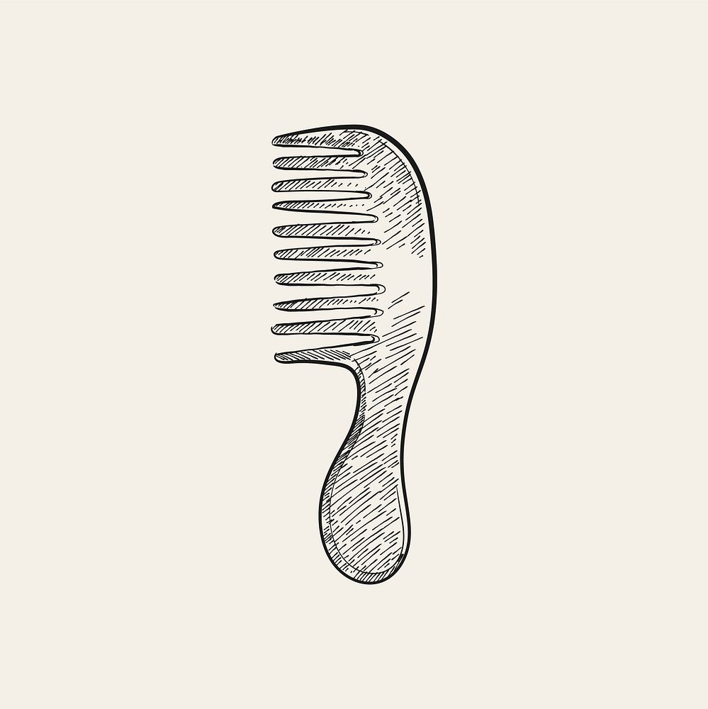 Vintage illustration of a comb | Free Vector Illustration - rawpixel