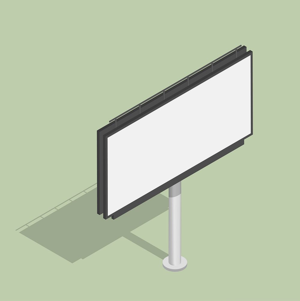 Vector of billboard advertising icon | Free Vector - rawpixel