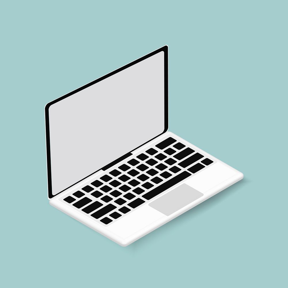 Vector icon of computer laptop | Free Vector - rawpixel