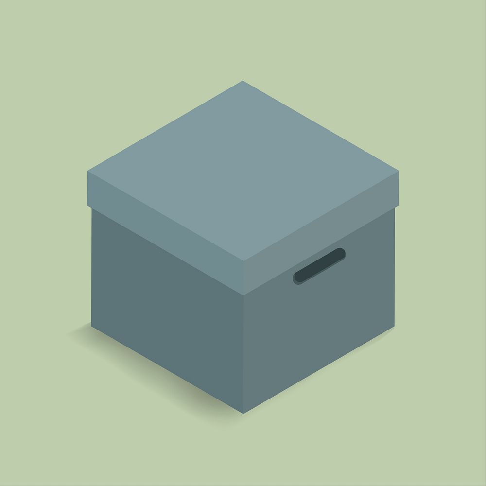 Vector of 3D container box | Free Vector - rawpixel