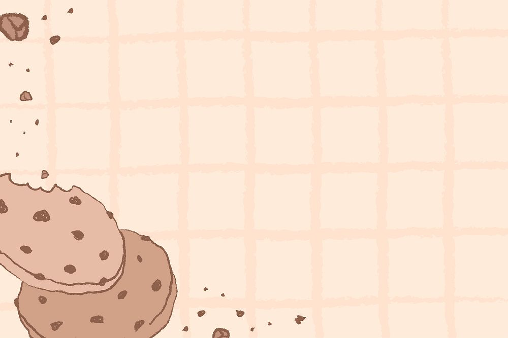 Cookie background, cafe wallpaper vector | Premium Vector - rawpixel