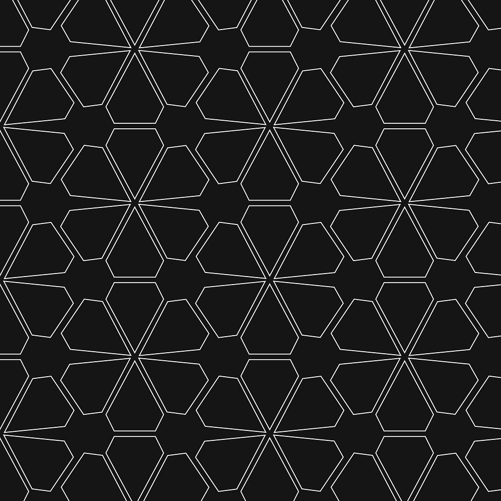Flower pattern background, abstract geometric, | Free PSD - rawpixel