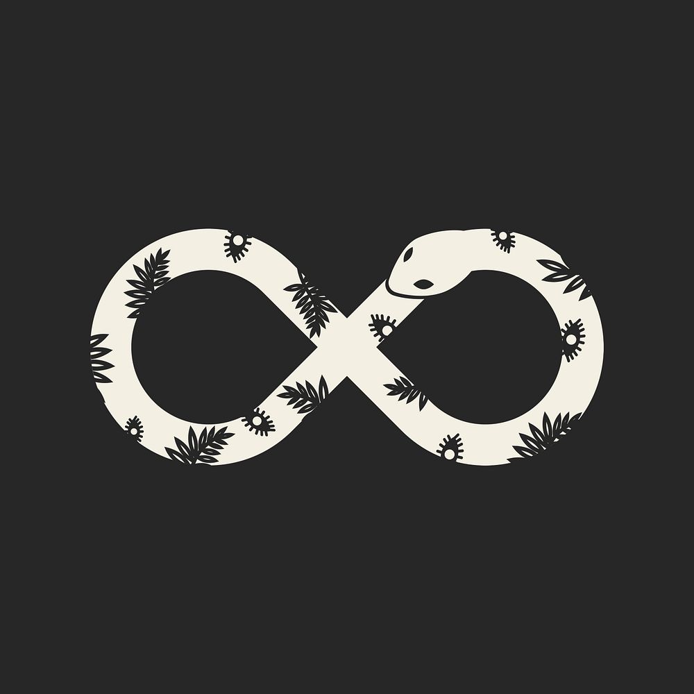 Occult infinity loop snake, graphic | Free Photo - rawpixel
