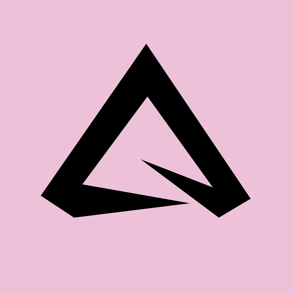 Black triangle badge modern design | Free Photo - rawpixel