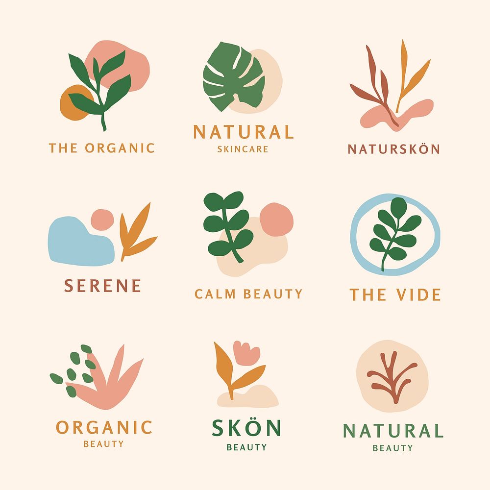 Aesthetic logo templates, branding design | Premium PSD - rawpixel