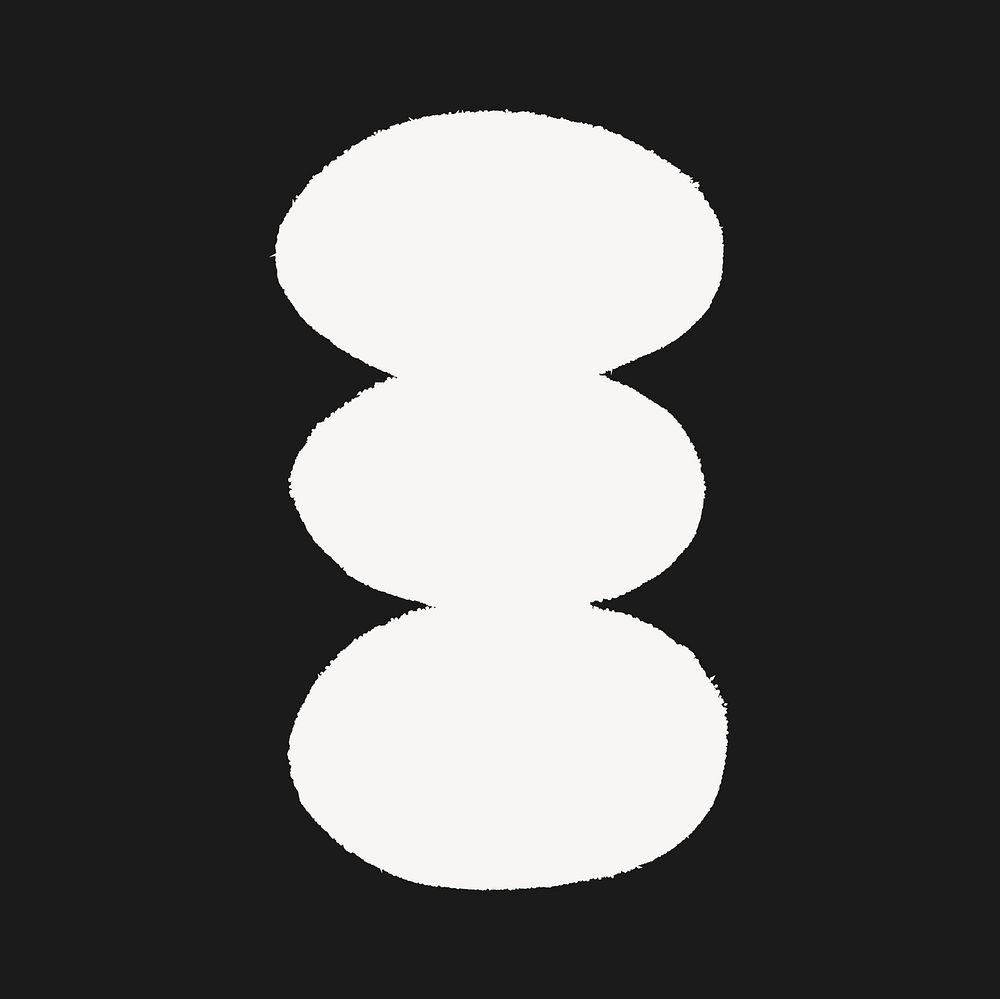 Triple circles sticker, geometric shape | Free PSD - rawpixel