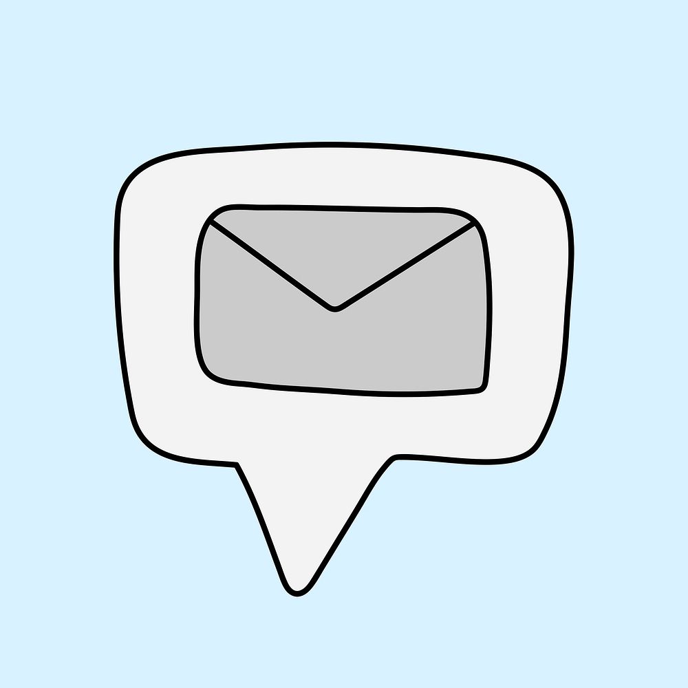 Envelope sticker, email, message symbol | Premium PSD Illustration ...