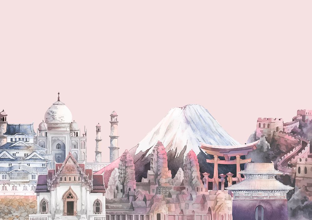 Set of famous landmark vectors | Premium Vector Illustration - rawpixel