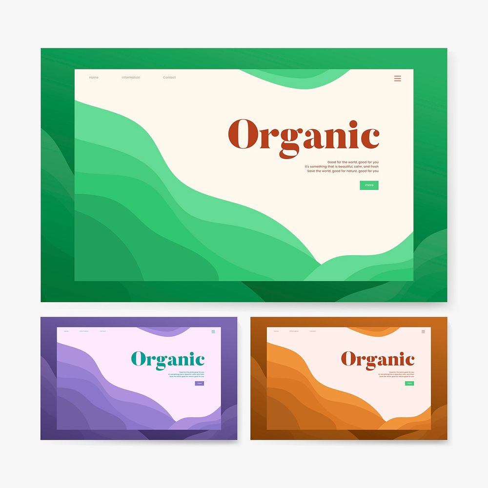 Organic planting informational website graphic | Free Vector - rawpixel