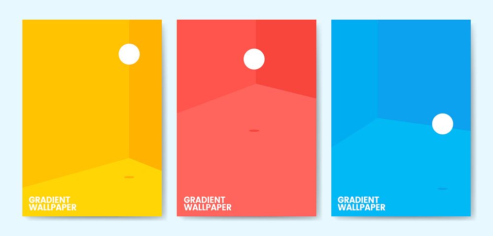 Colorful gradient wallpaper template design | Free Vector - rawpixel
