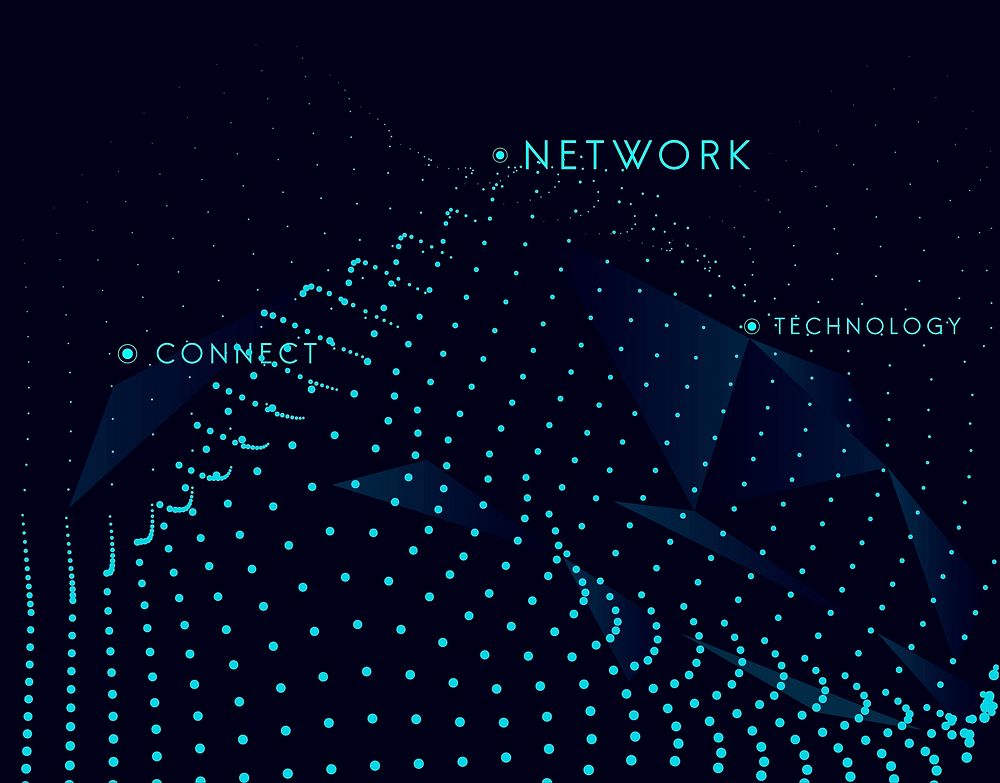 Data visualization particle dynamic wave | Free Vector - rawpixel