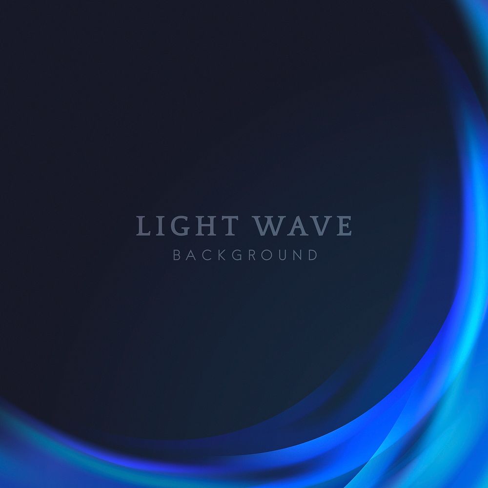 Blue light wave border background | Free Vector - rawpixel