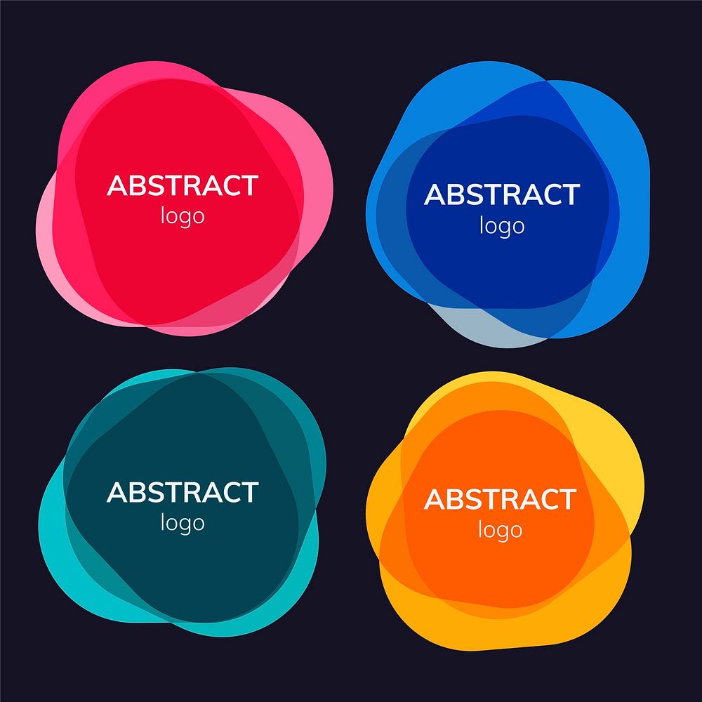 Set of abstract badge designs | Free Vector - rawpixel