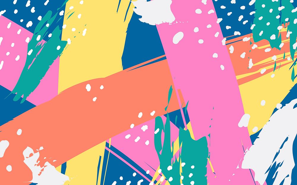 Colorful geometric Memphis style background | Premium Vector - rawpixel