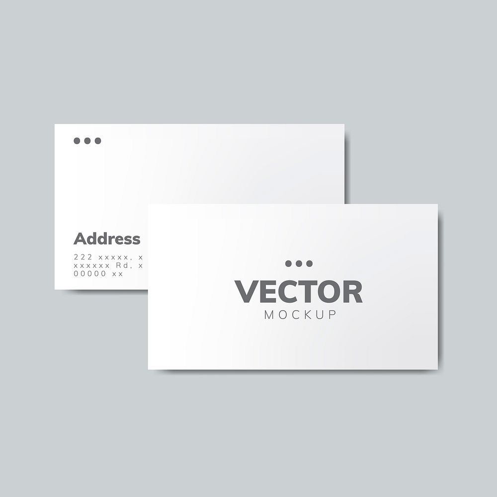 Business card design mockup vector | Free Vector - rawpixel