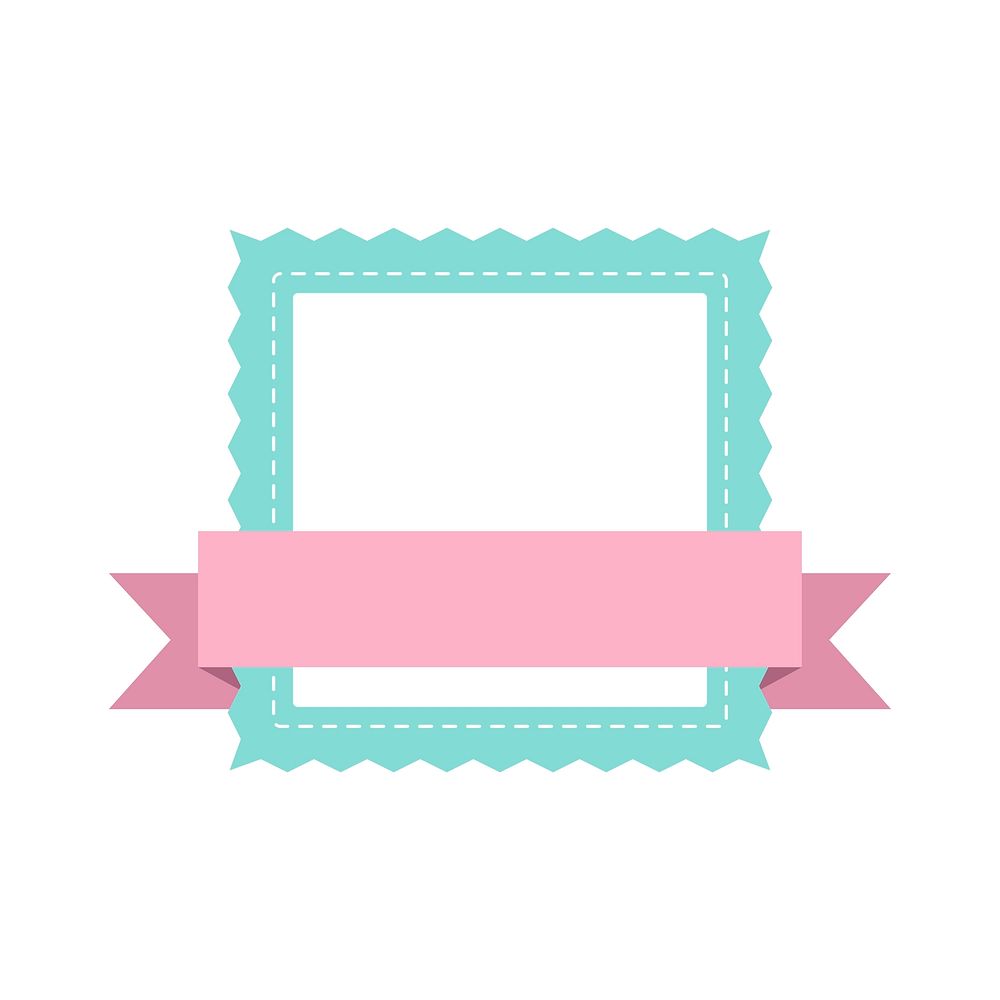 Pastel frame badge design vector | Free Vector - rawpixel