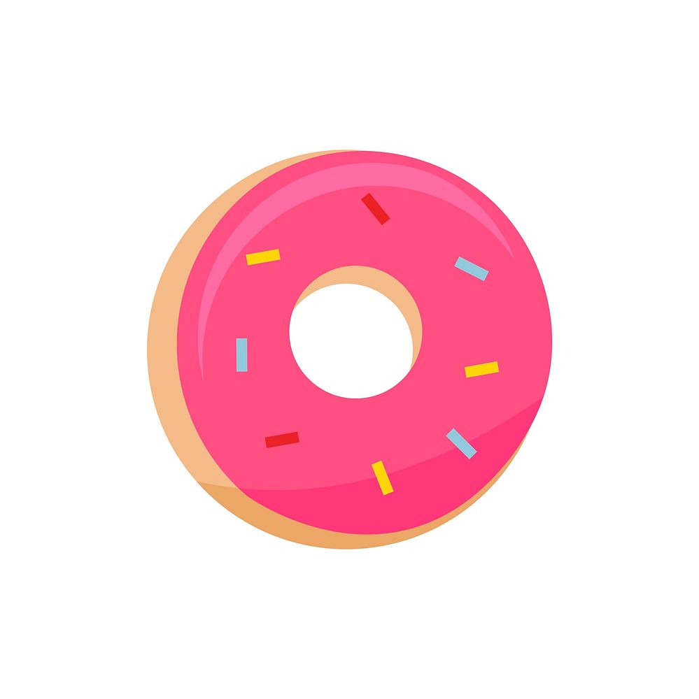 Pink doughnut icon graphic illustration | Free Icons - rawpixel