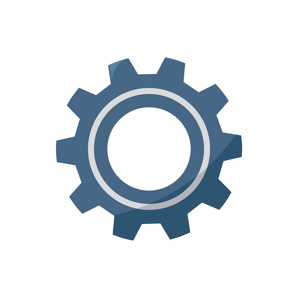 Cogwheel isolated icon graphic illustration | Free Icons - rawpixel