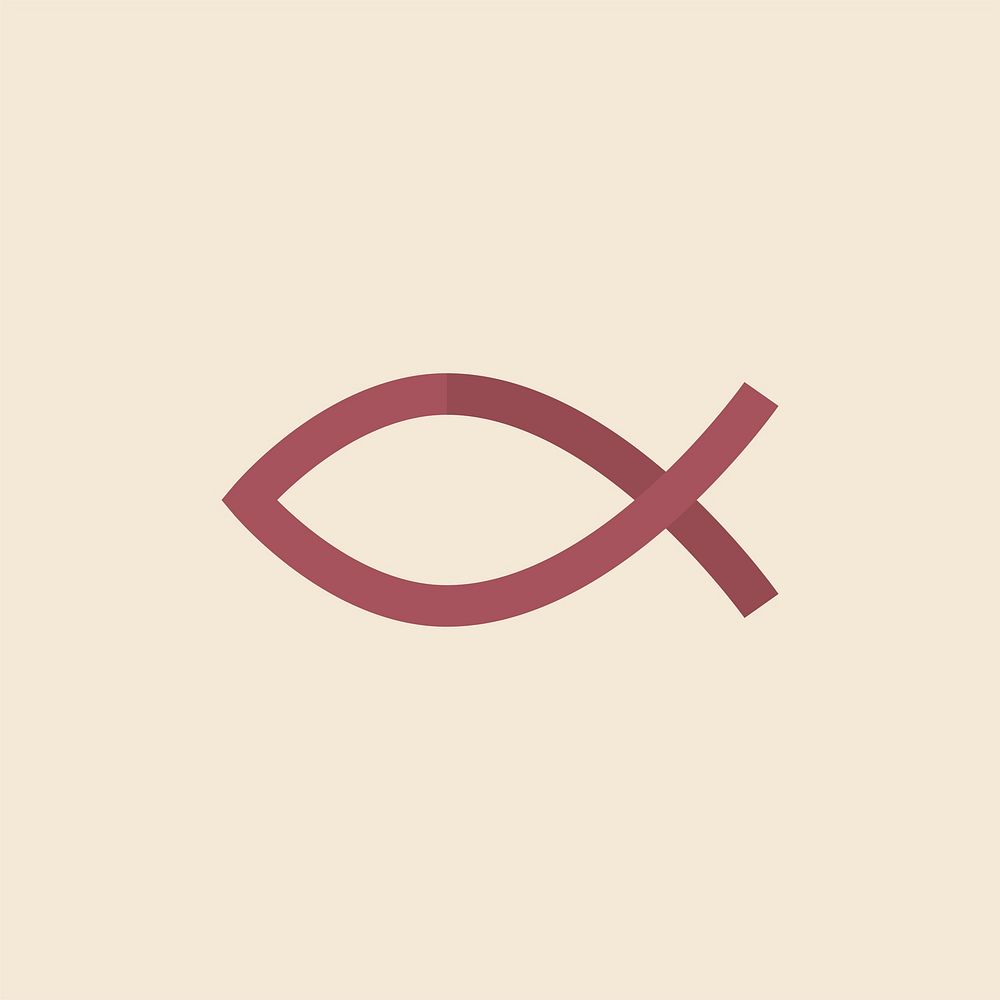 Illustration of the Christian fish | Free Vector - rawpixel