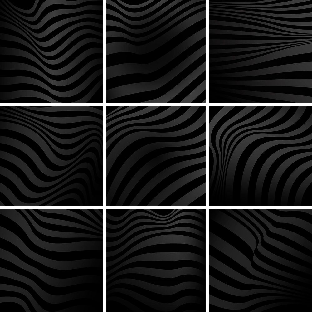 Set of black abstract background | Free Vector - rawpixel