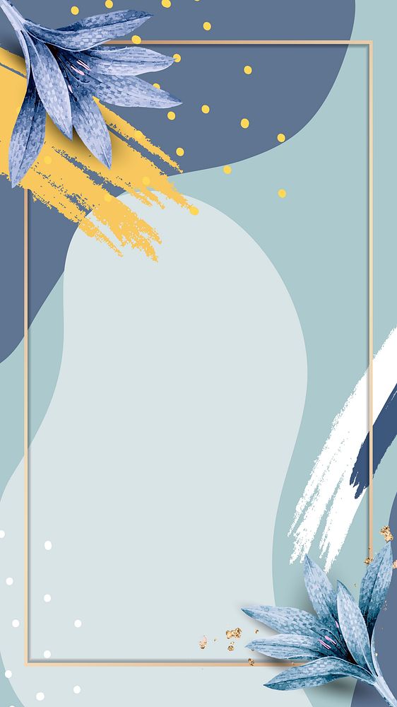 Golden rectangular Memphis frame design | Premium Vector - rawpixel