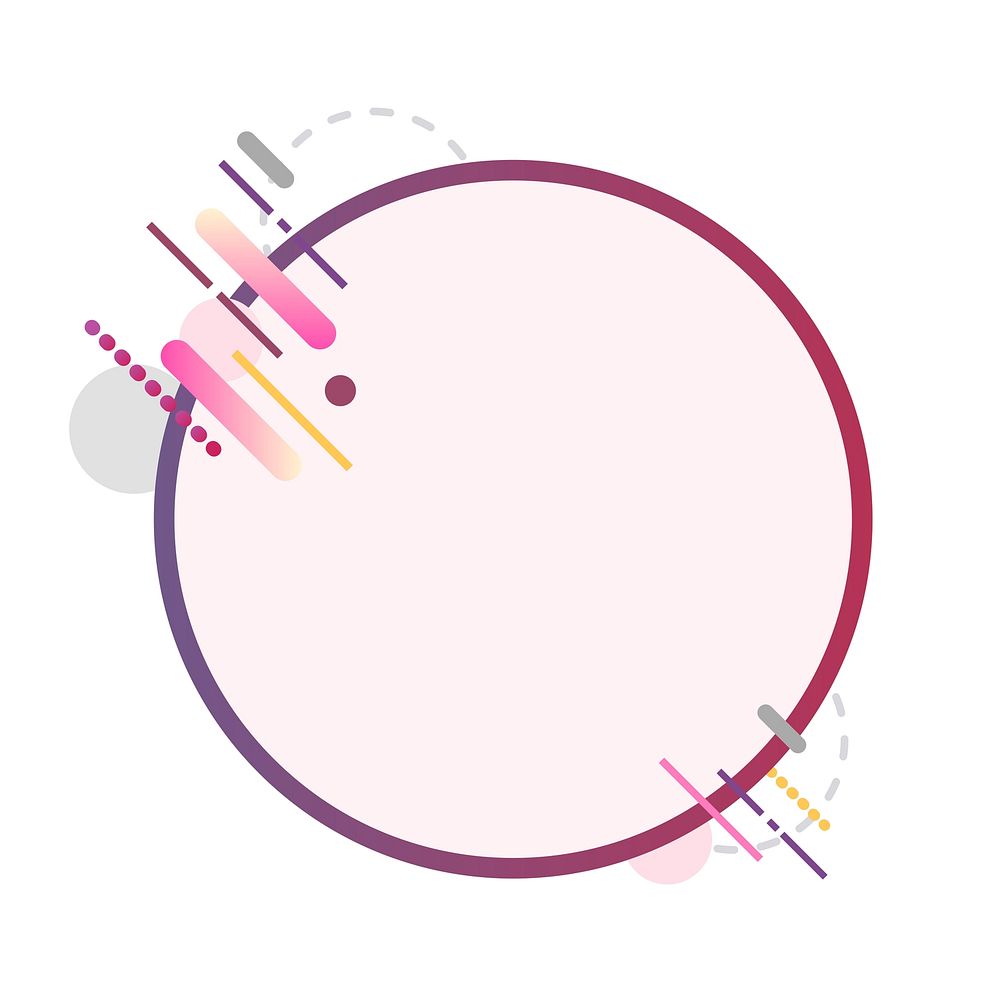 Modern circle banner in colorful | Free Vector - rawpixel