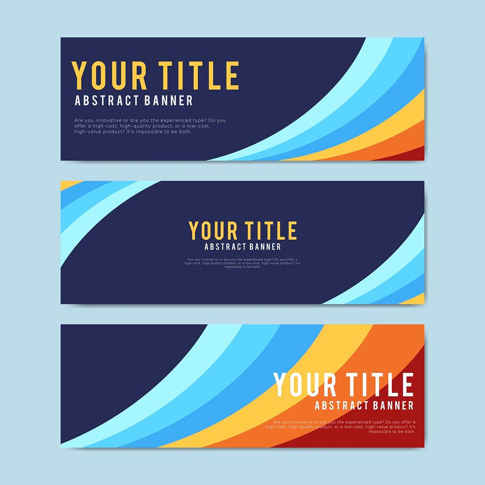 Colorful and abstract banner design | Free Vector - rawpixel