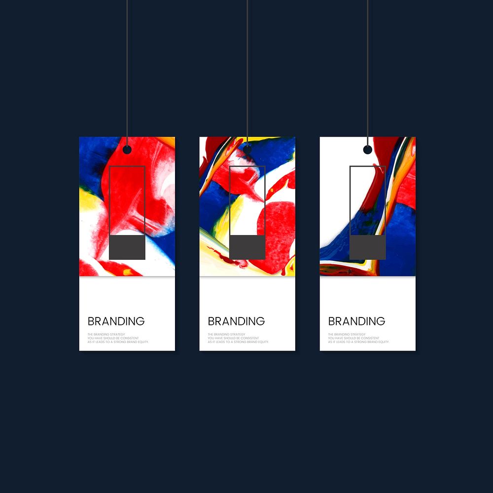 Tag branding with abstract design | Free Vector - rawpixel