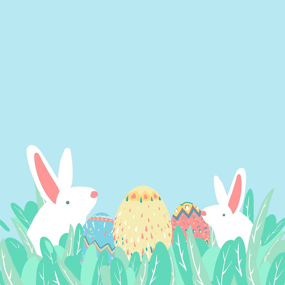Easter eggs hunt festival background | Free Vector Illustration - rawpixel