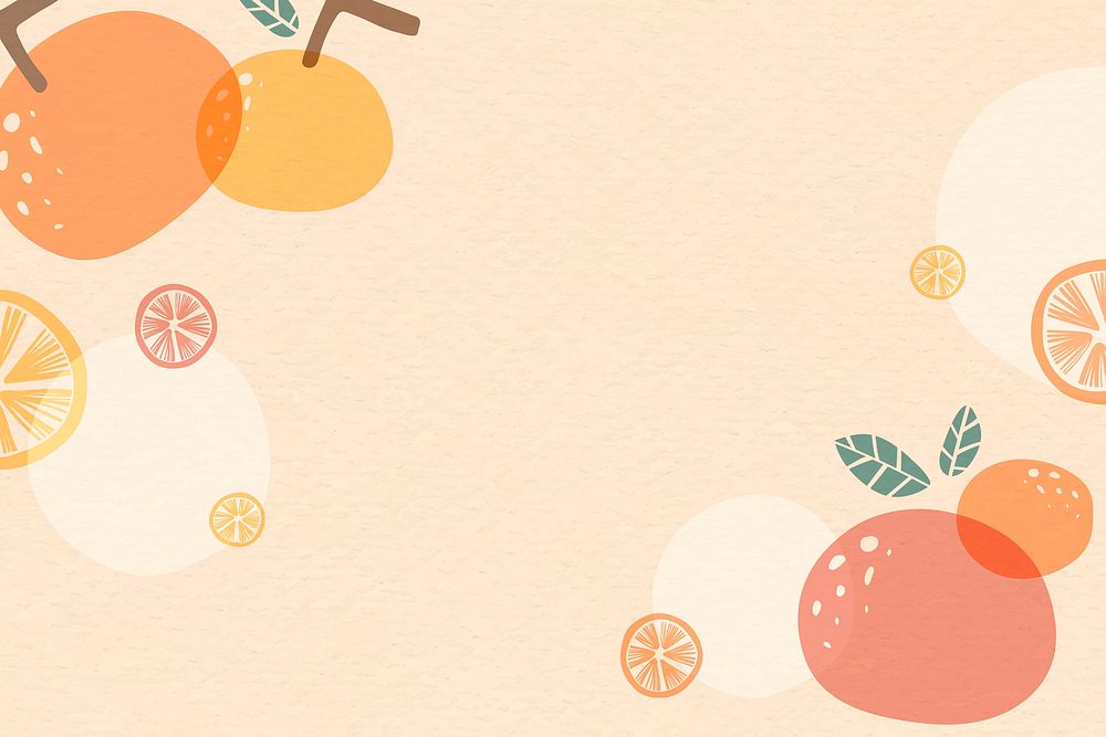 Orange patterned background with design | Premium Vector - rawpixel