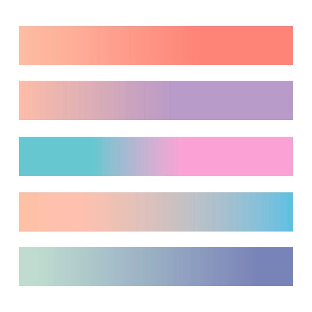 Pastel gradient background vector set | Premium Vector - rawpixel