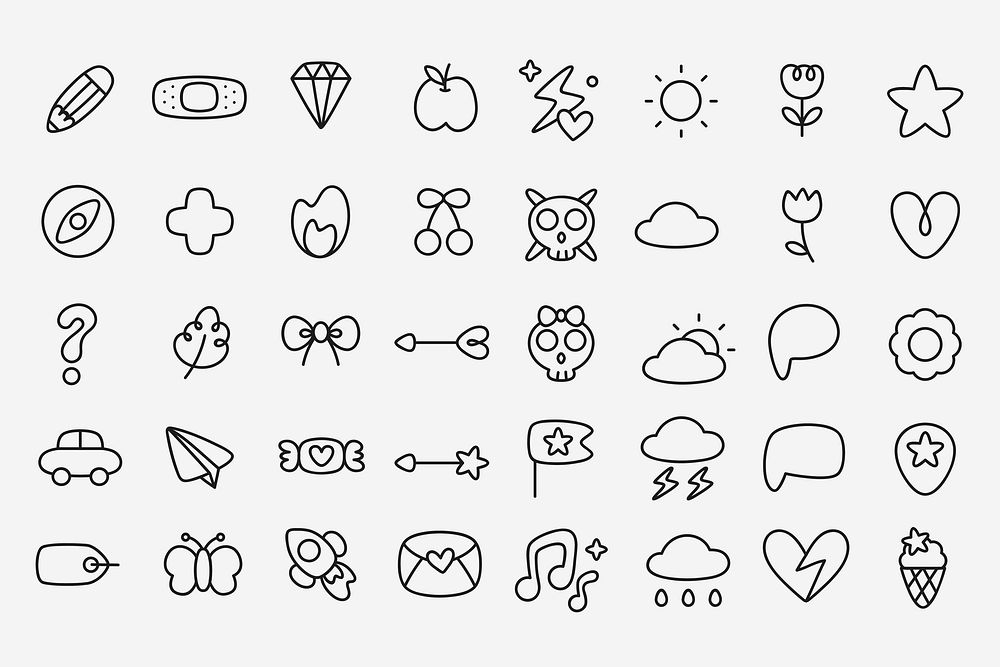 Cute planner sticker vector collection | Premium Vector - rawpixel